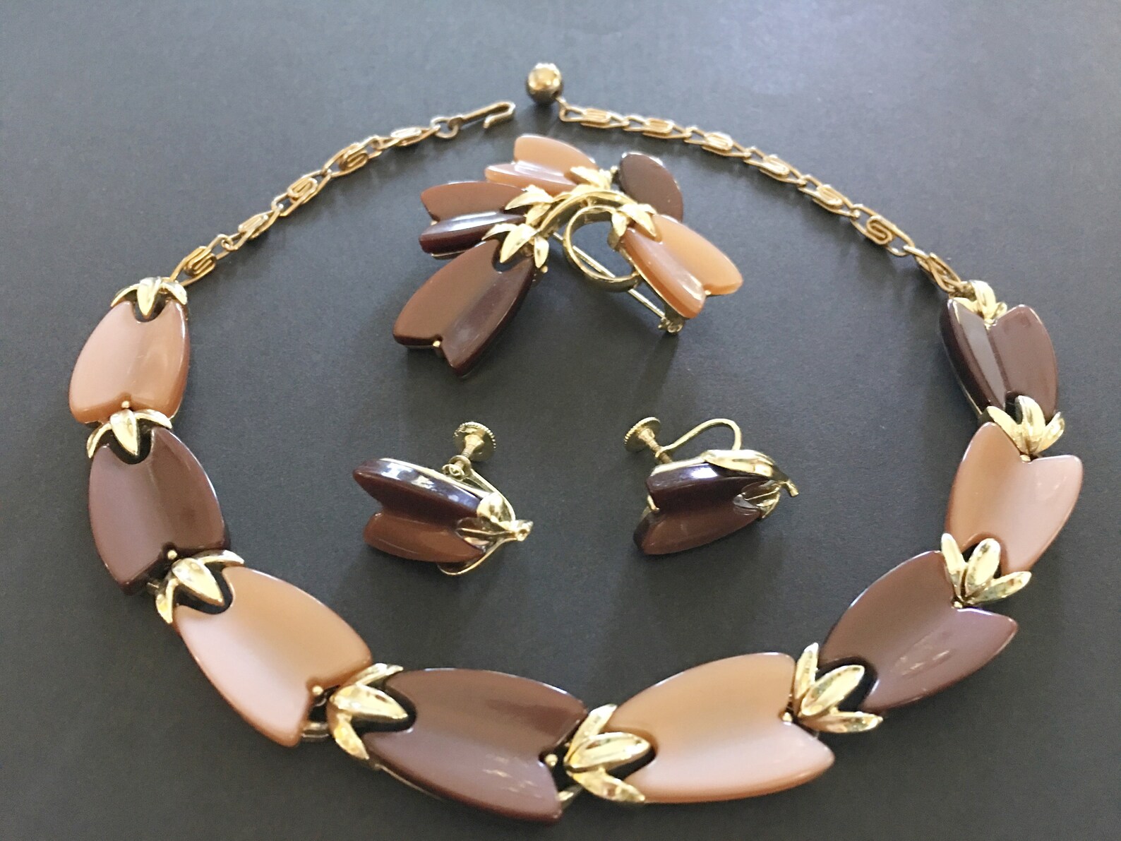 60s Lucite Jewelry Set for Women Lisner Vintage 17 - Etsy