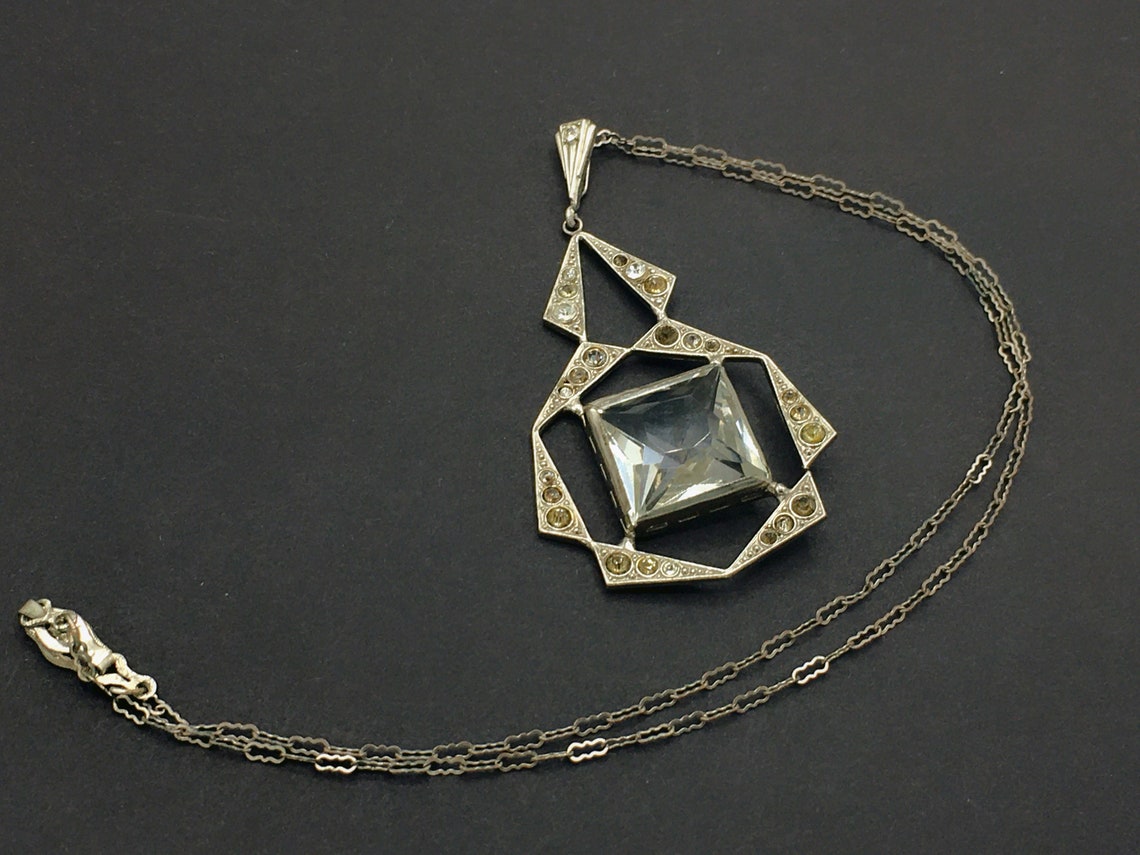 Art Deco Necklace Antique Jewelry Art Deco Jewelry Vintage | Etsy