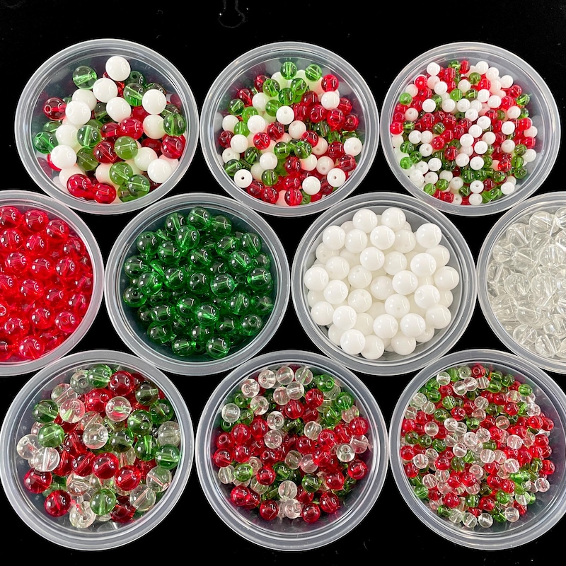 Christmas Beads - Etsy