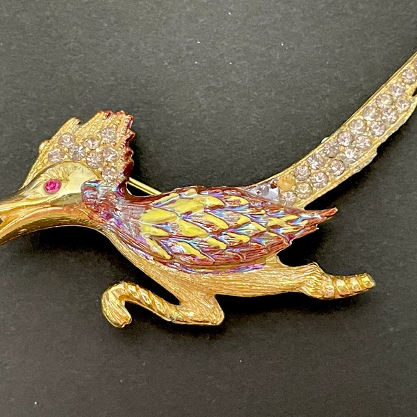 Gold Roadrunner Pin - Etsy