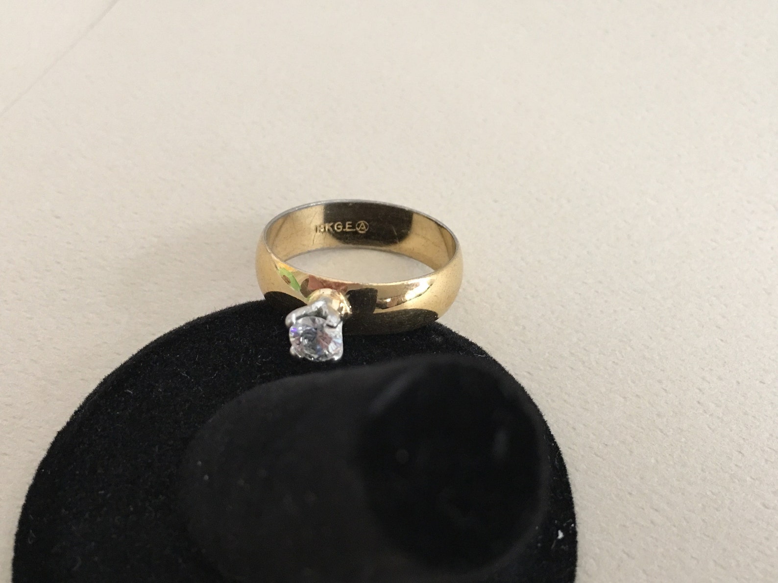 Fake Engagement Ring Vintage Jewelry Vintage Ring - Etsy