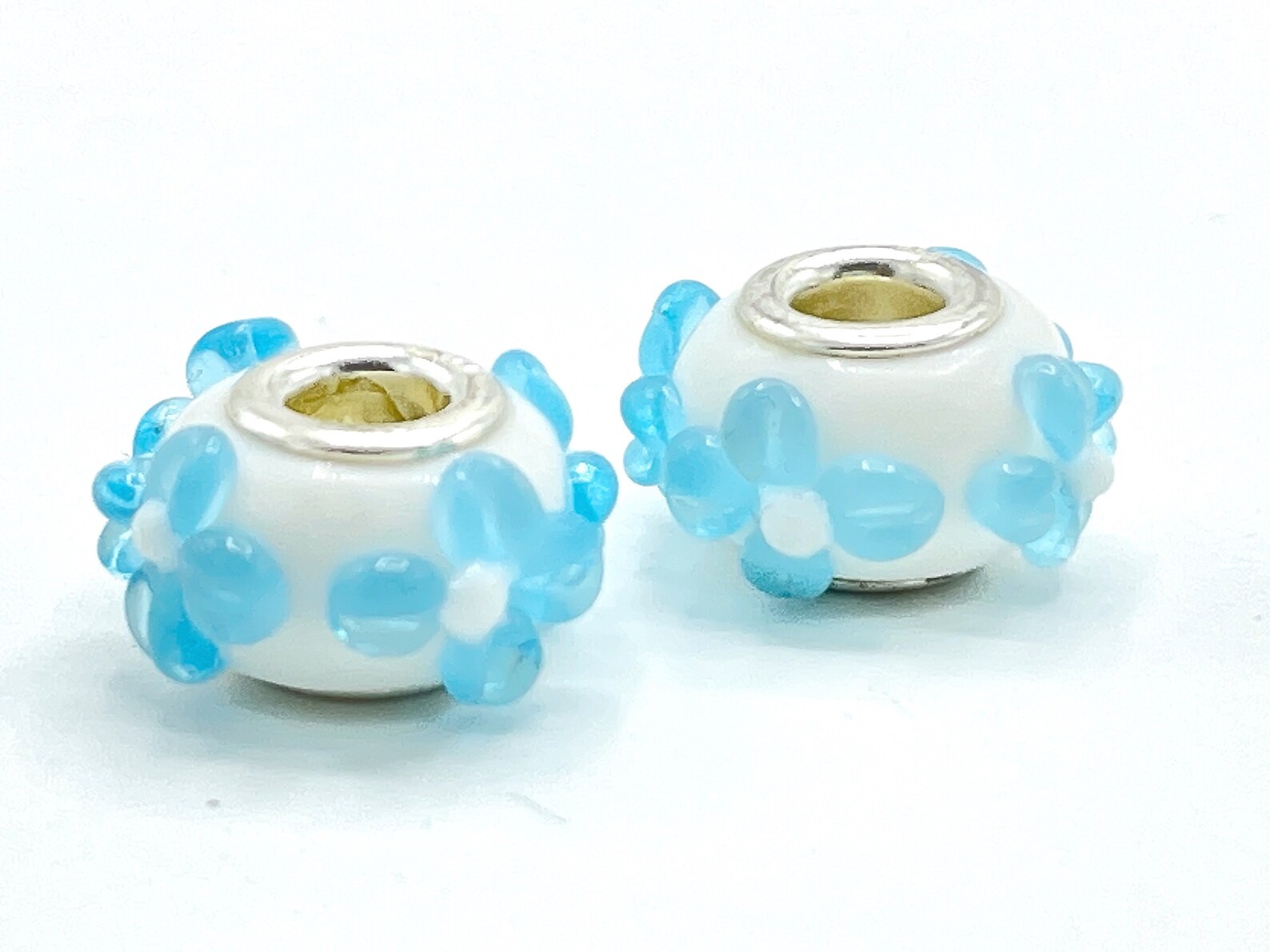 Sterling Silver Pandora Style Beads for Jewelry Making, 925 European ...