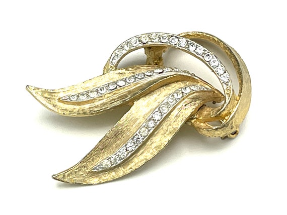 60s Vintage Rhinestone Swag Brooch for Women Mid-century - Etsy