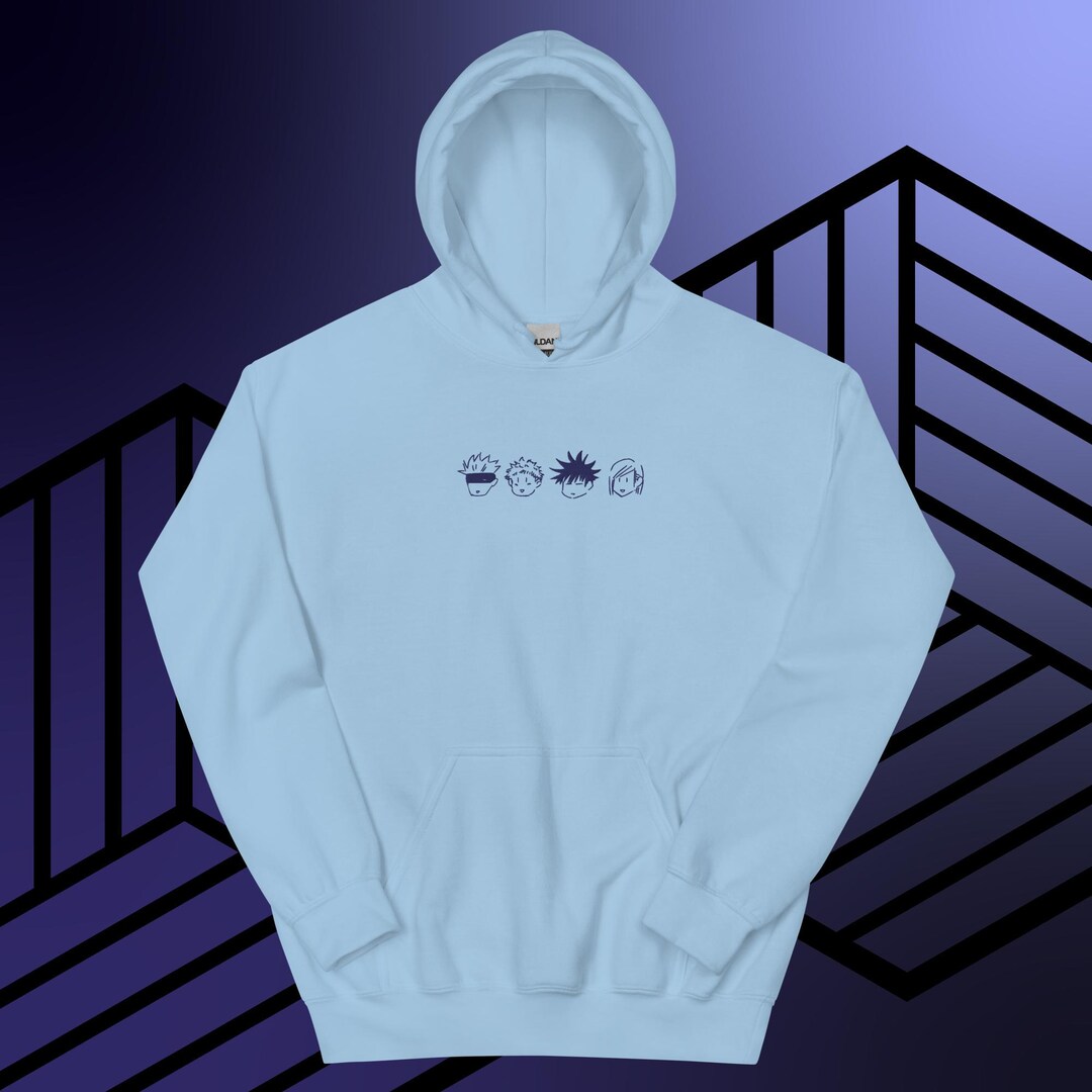 Team Gojo (JJK) Embroidered Hoodie - Etsy