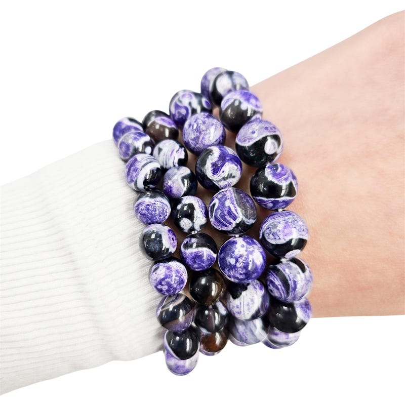 Purple Fire Agate Jewelry - Etsy