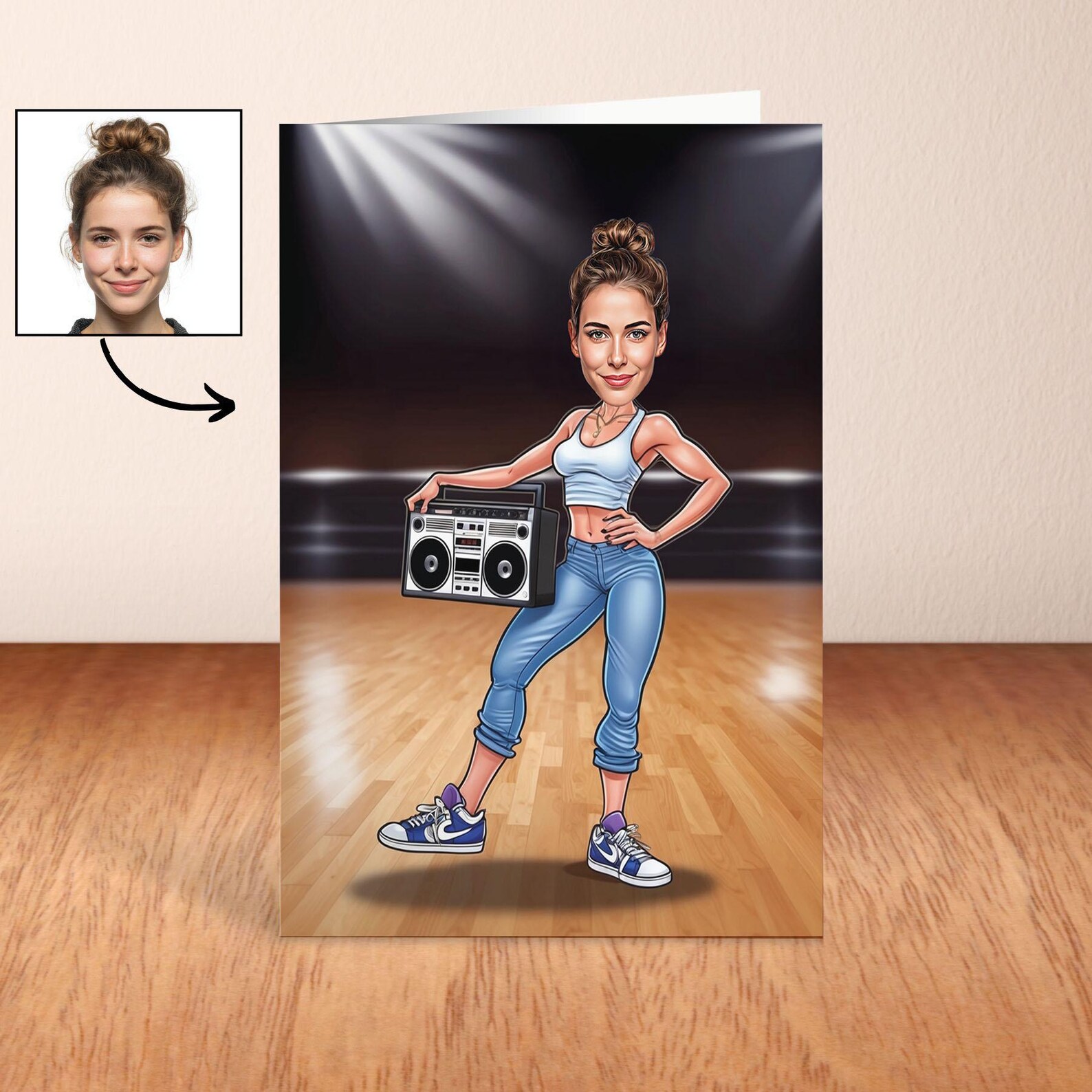 Breakdance Cartoon Portrait, Breakdance Gift, Custom Breakdance ...
