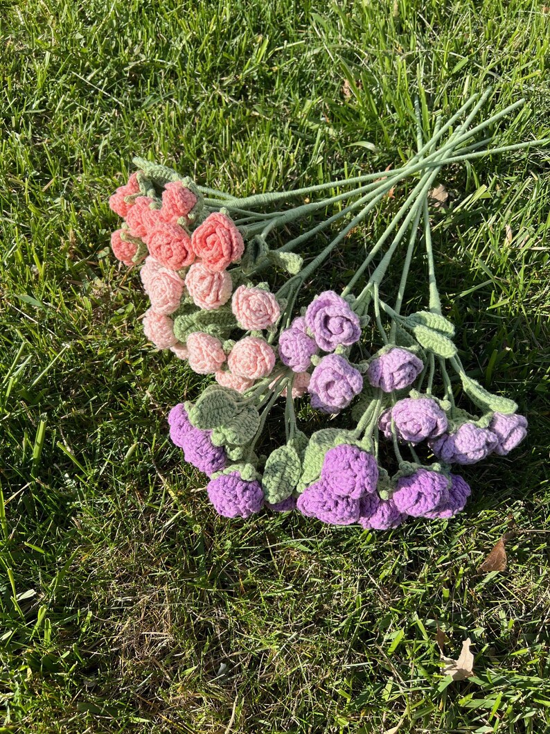 Crochet Rose, Sunflower, Birthday Gift, Peony, Mother's Day Gifts ...