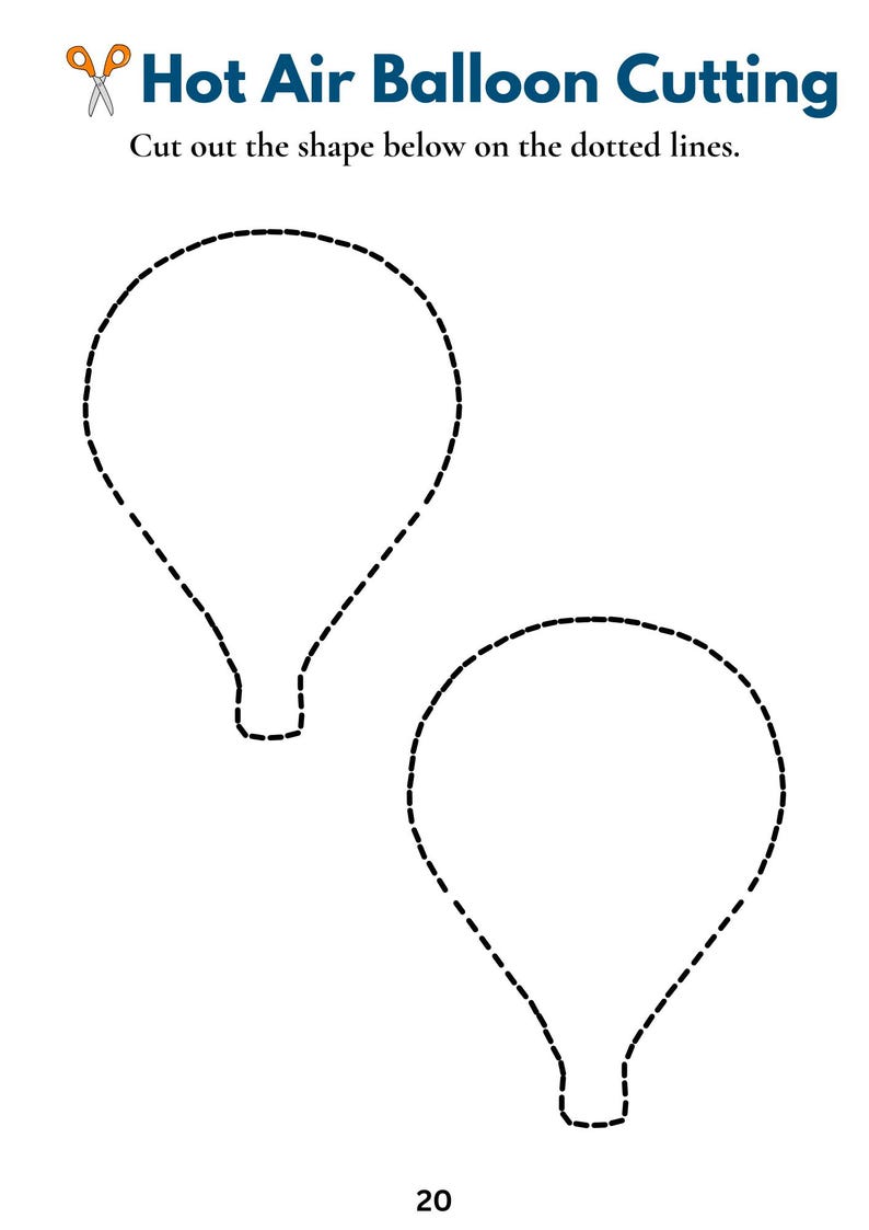 Scissor Skills Worksheets for Preschool | Cutting Practice for Kids ...