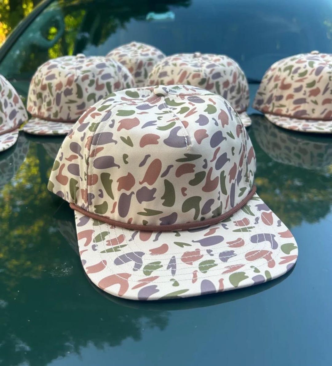 Blank Wheat Camo Snapback Hat - Etsy