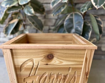 Outdoor Cedar Planter Box - Etsy