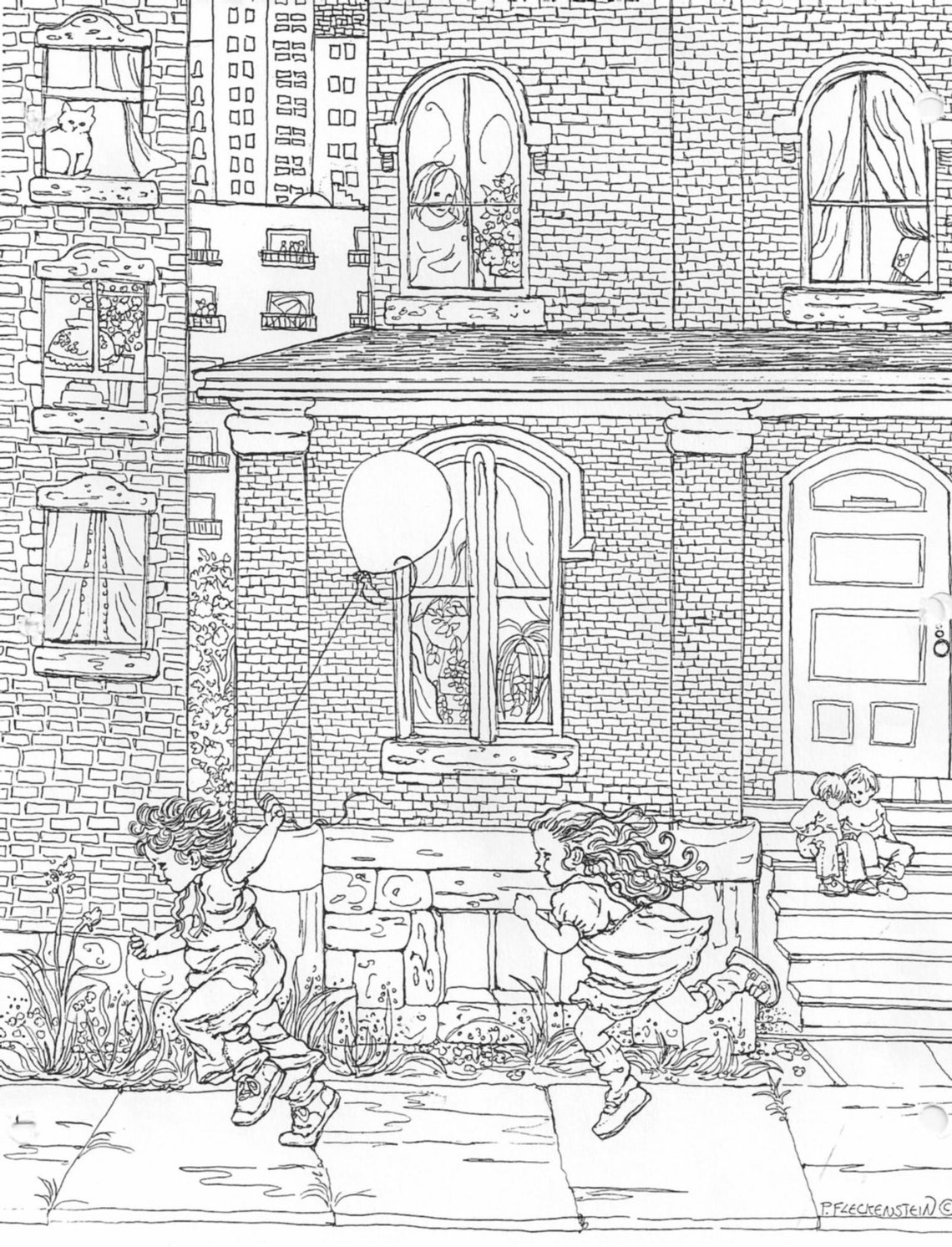 5 COLORING PAGES Instant Download for Adults,children,teens , 5 Pen and ...