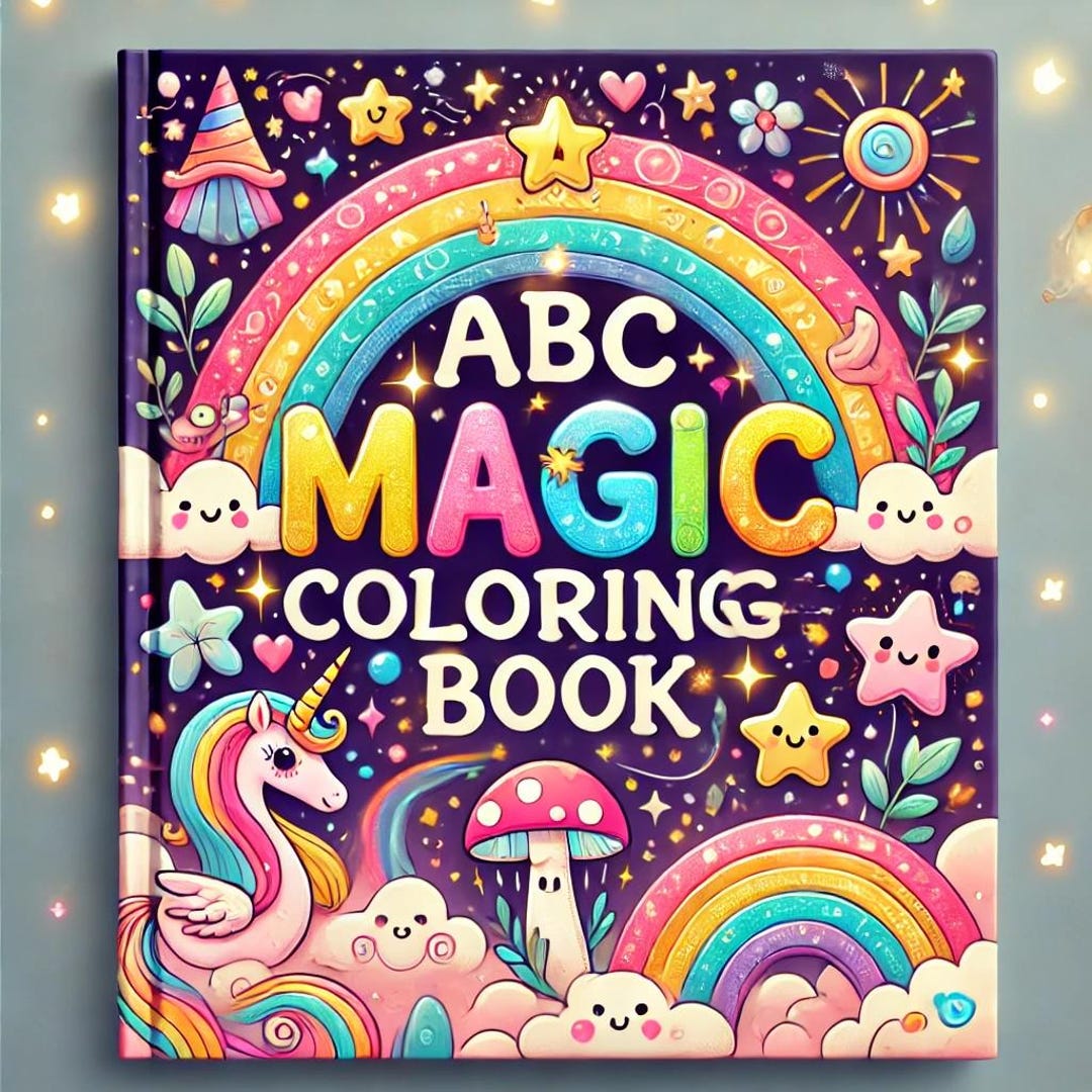 ABC Magic Coloring Book: Bold, Easy Pages for Toddlers (digital ...