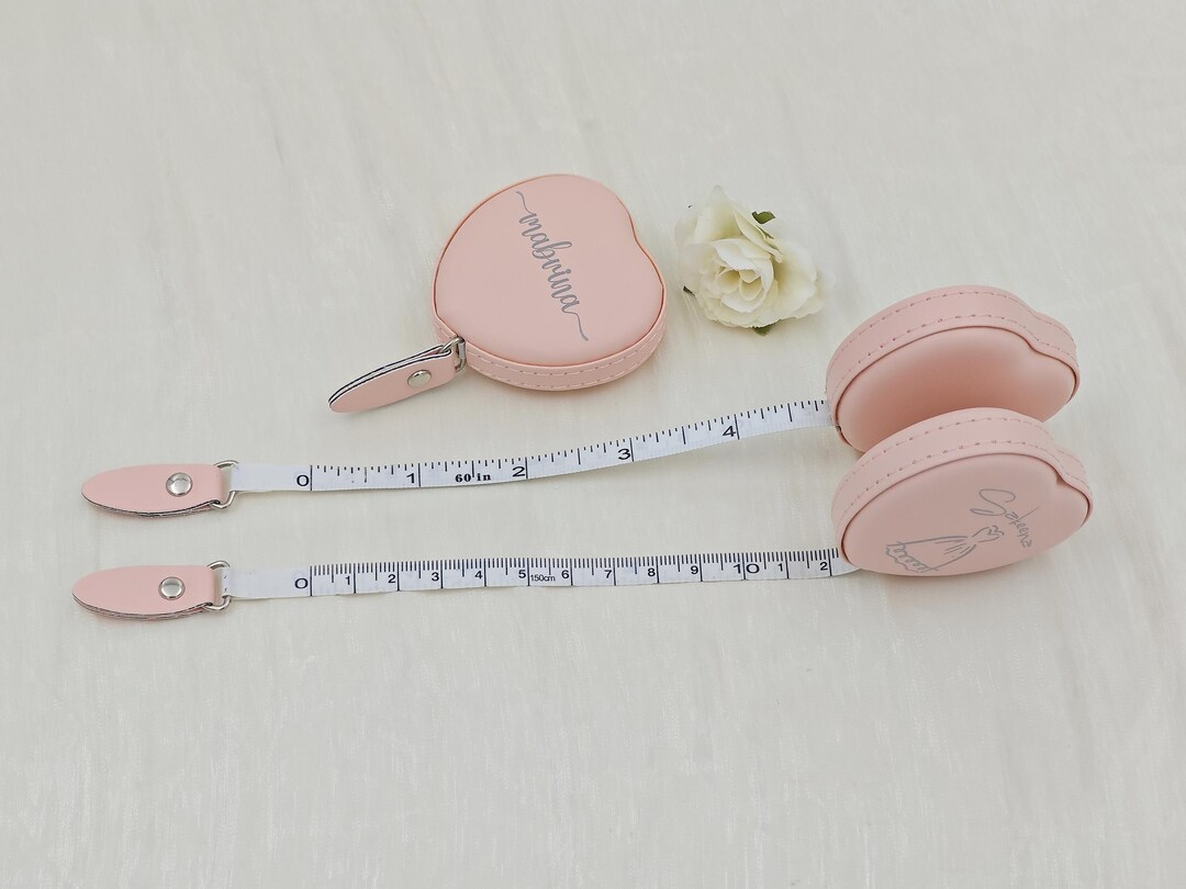 Leather Measuring Tape - Personalized Heart-shaped Measuring Tape ...