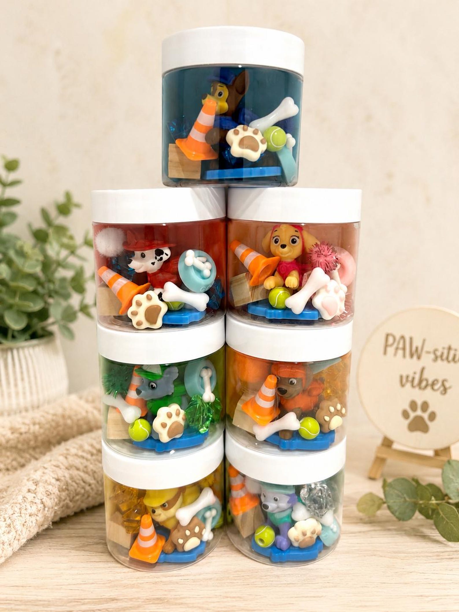 Toddler Busy Bag | Paw Patrol Sensory Jar | Play Dough | Party Favors ...