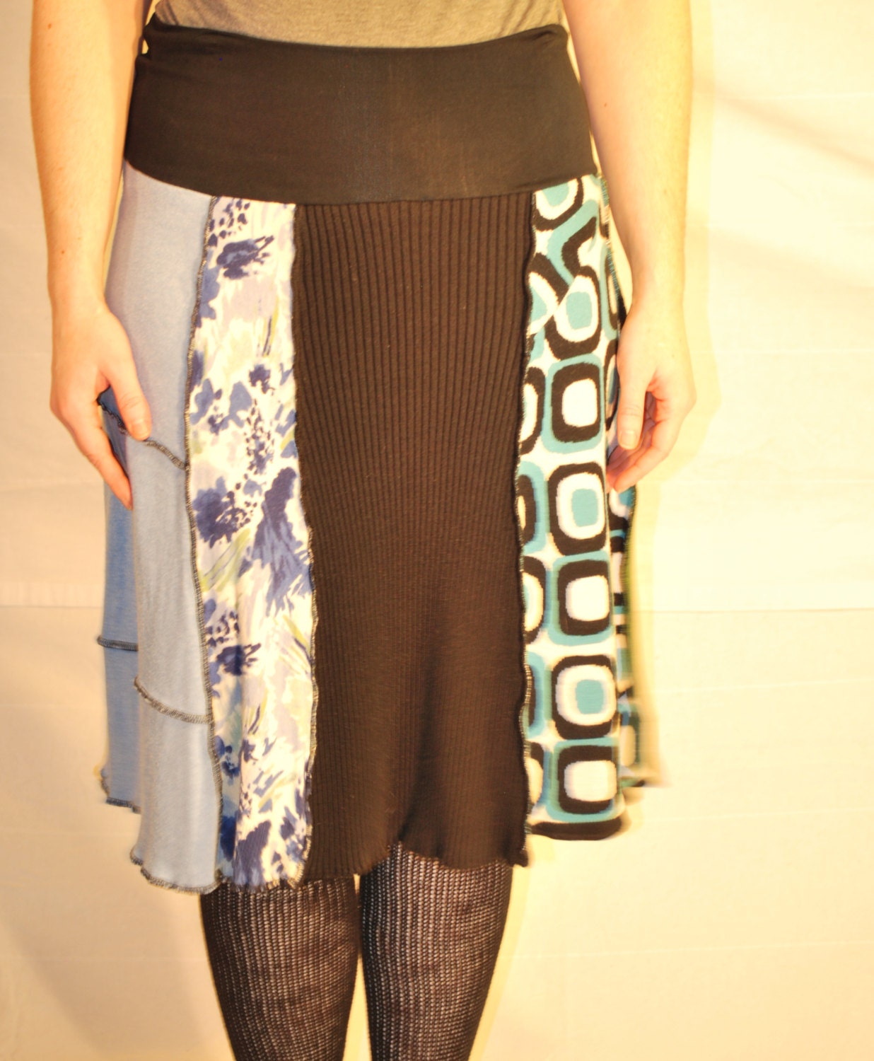 Recycled Sweater Skirt Large Sl0009 - Etsy