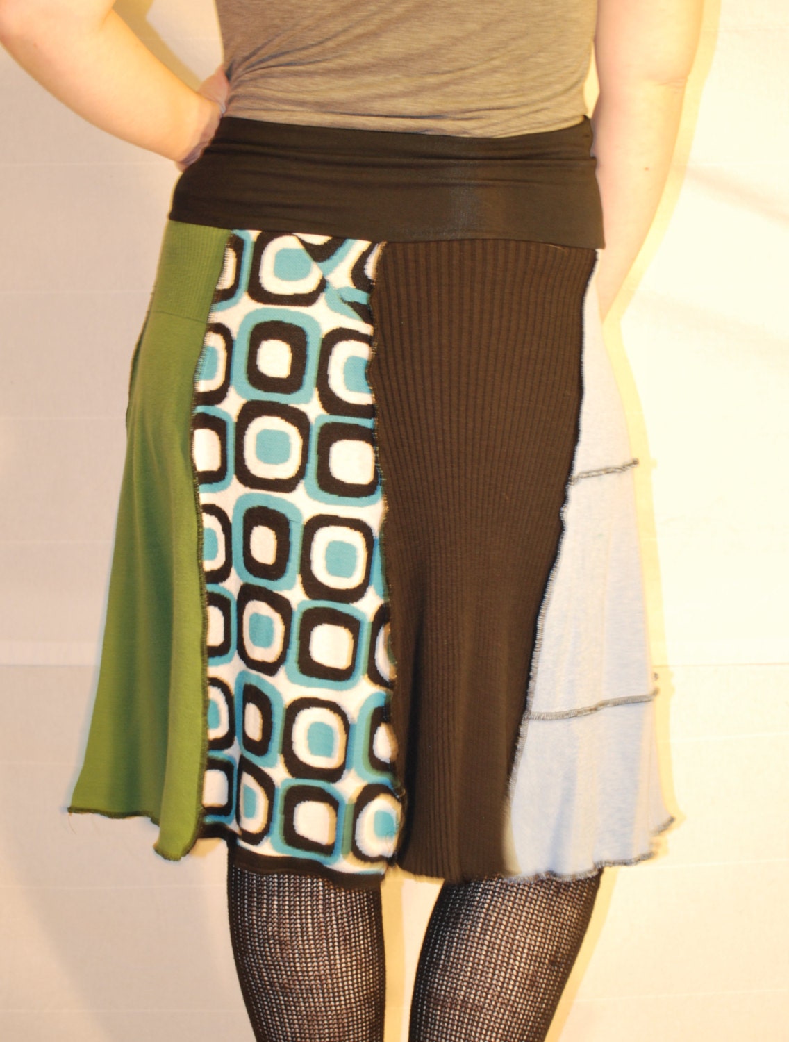 Recycled Sweater Skirt Large Sl0009 - Etsy