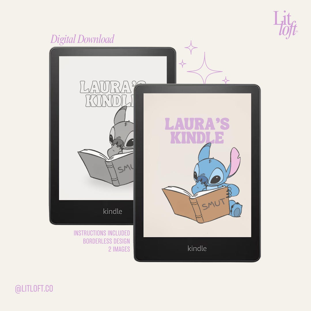 Kindle Lock Screen With Your Name, Stitch Smut Reader Lock Screen ...