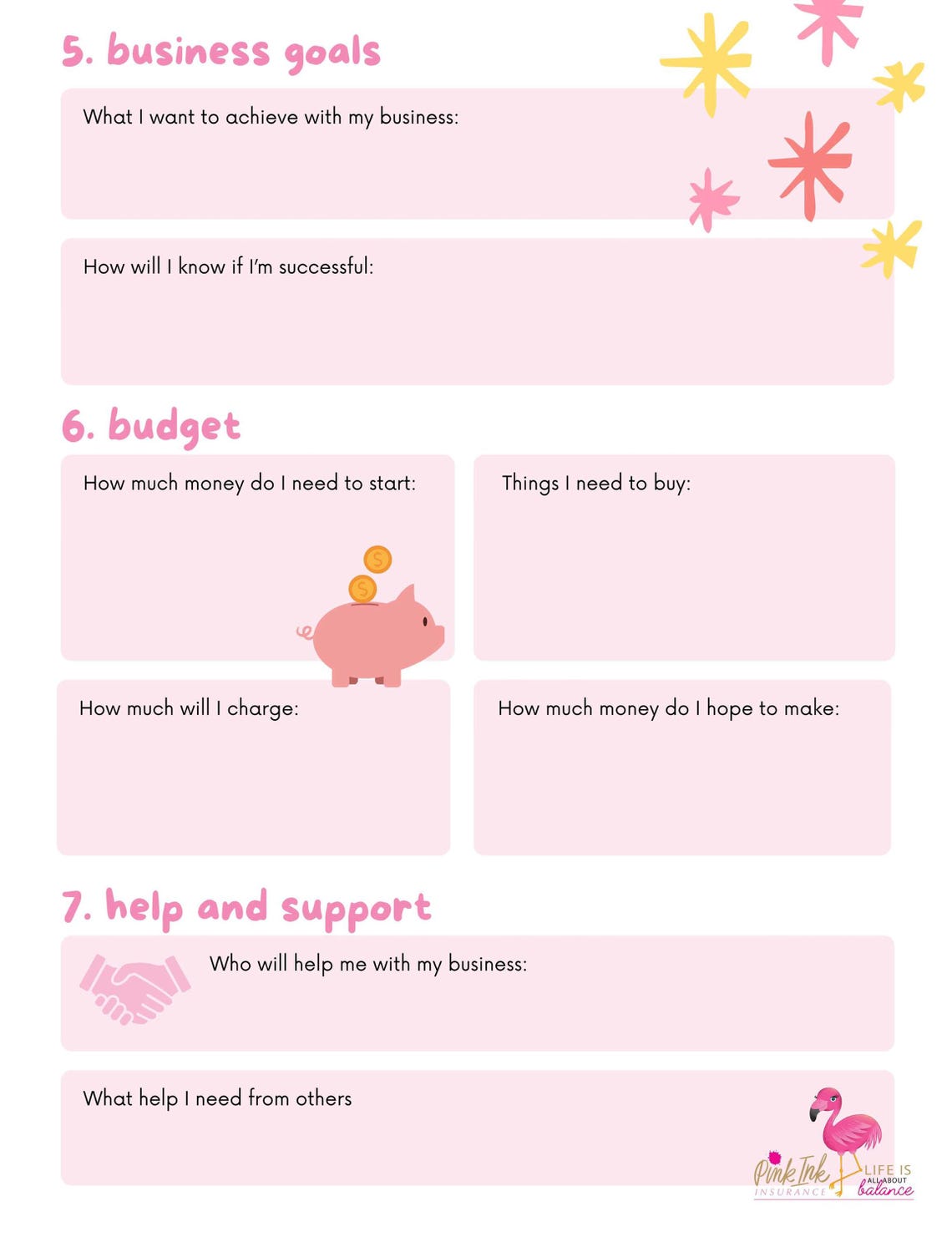 Printable Kids Business Plan | Entrepreneurship Workbook for Kids - Etsy