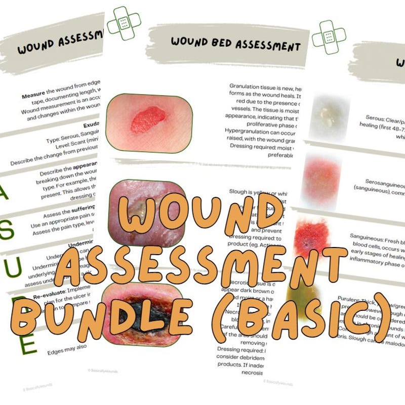 Wound Documentation Sheet - Etsy