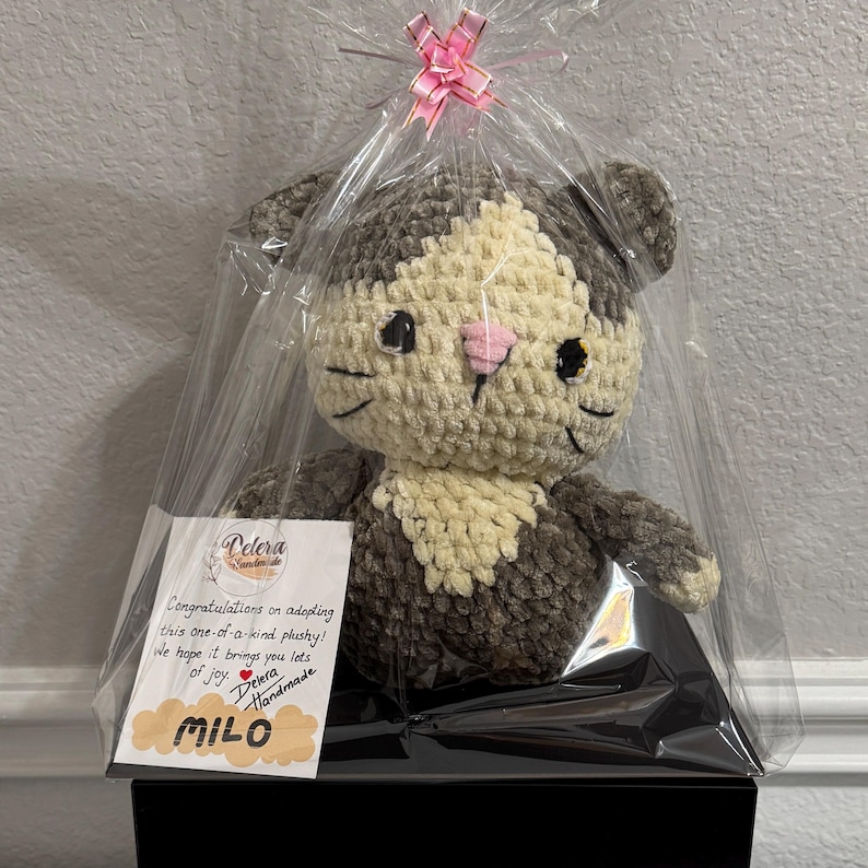 Handmade Crochet Milo the Plush Cat – Soft Stuffed Animal Toy ...