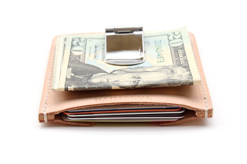 Mens Wallet Money Clip Card Holder Leather Money Clip | Etsy