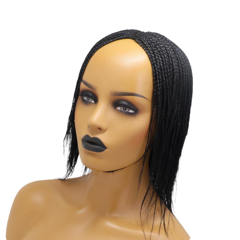 Short Braided Wig Classic Cap Brown - Etsy