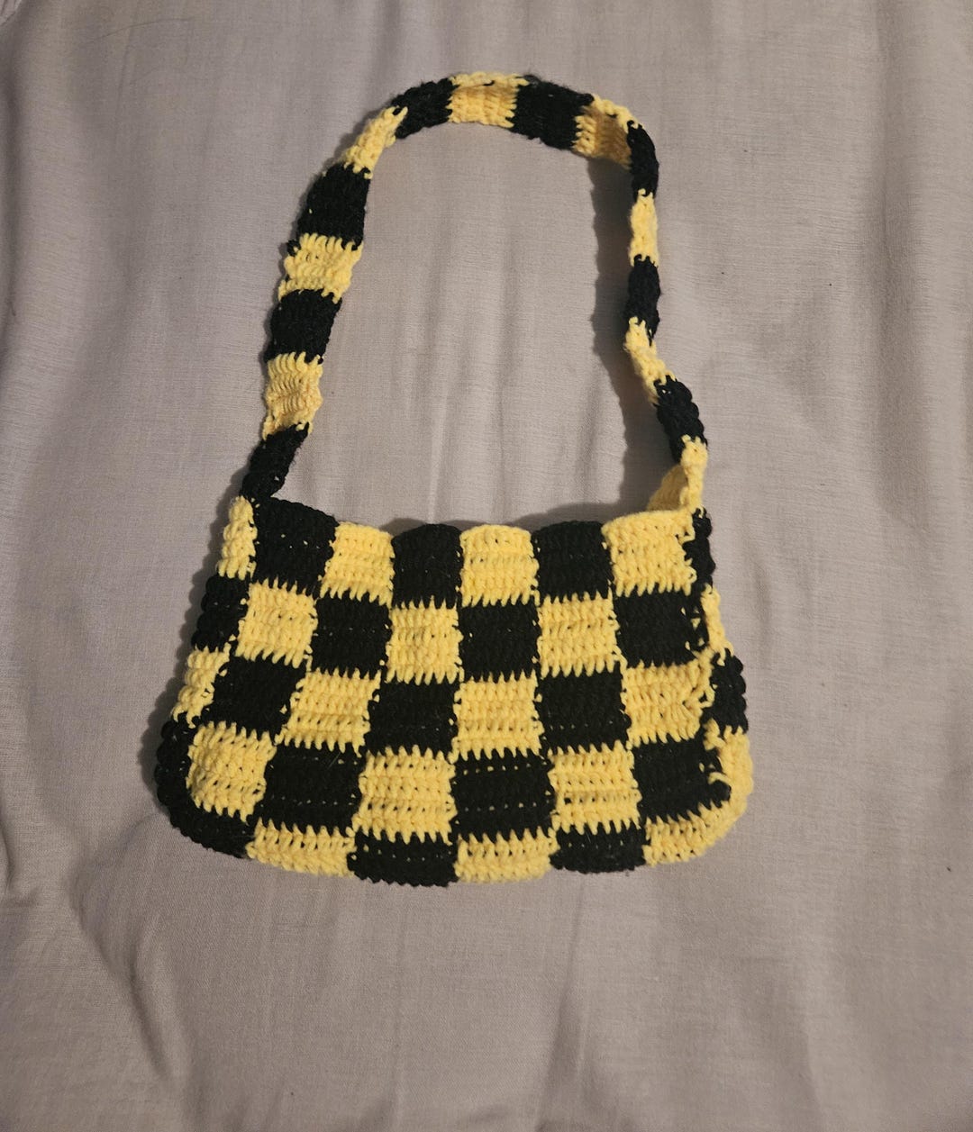 Checkered Handbag - Etsy