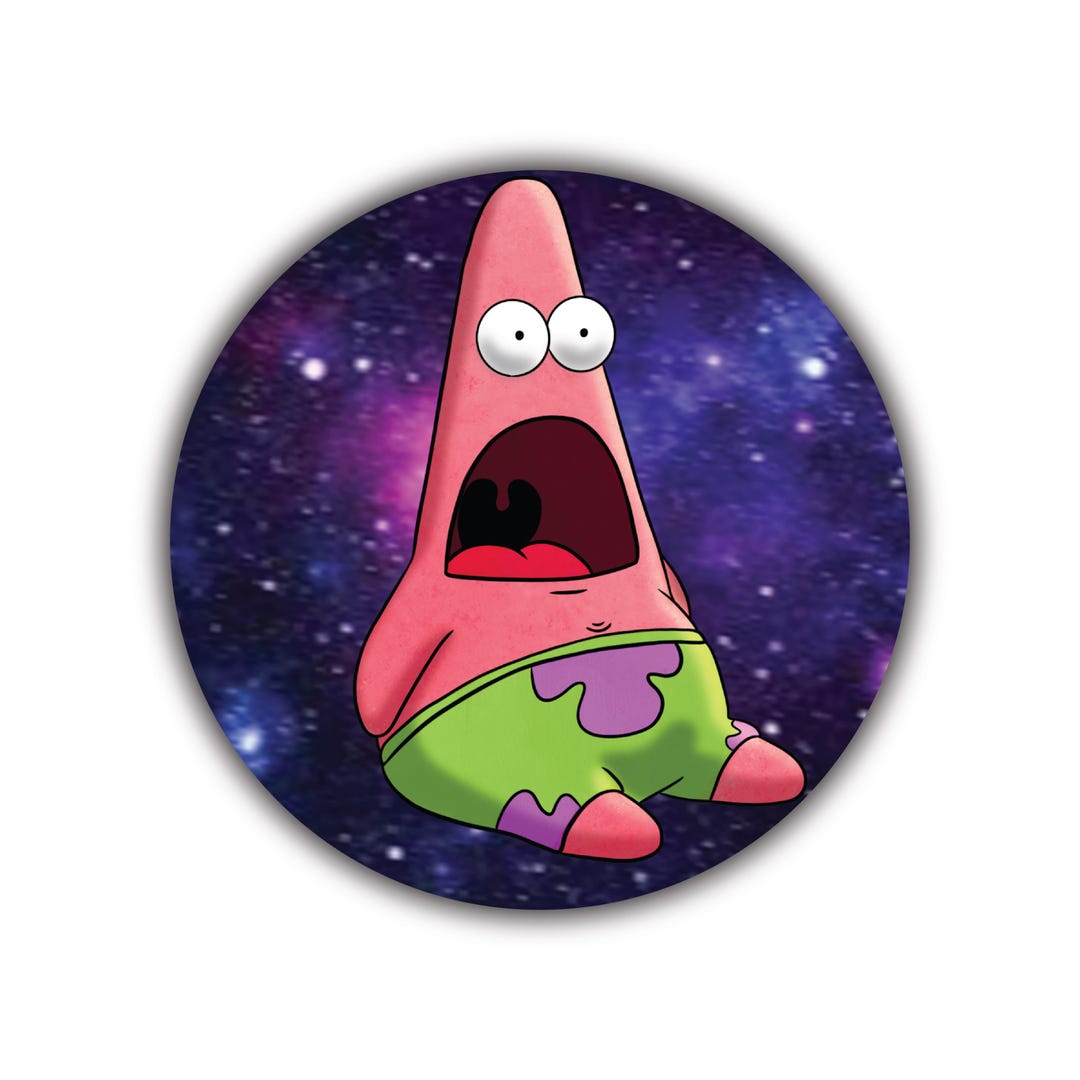 Shocked Patrick Star Sticker – Funny Meme Vinyl Decal – Spongebob ...