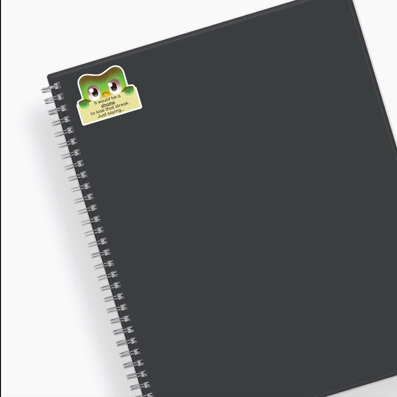 Duolingo Meme Sticker – Funny Duo Owl Streak Reminder, Creepy Duolingo ...