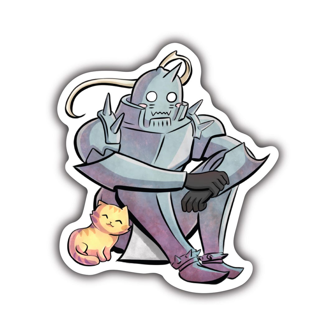 Alphonse Elric Sticker – Cute Fullmetal Alchemist Vinyl Decal – Anime ...