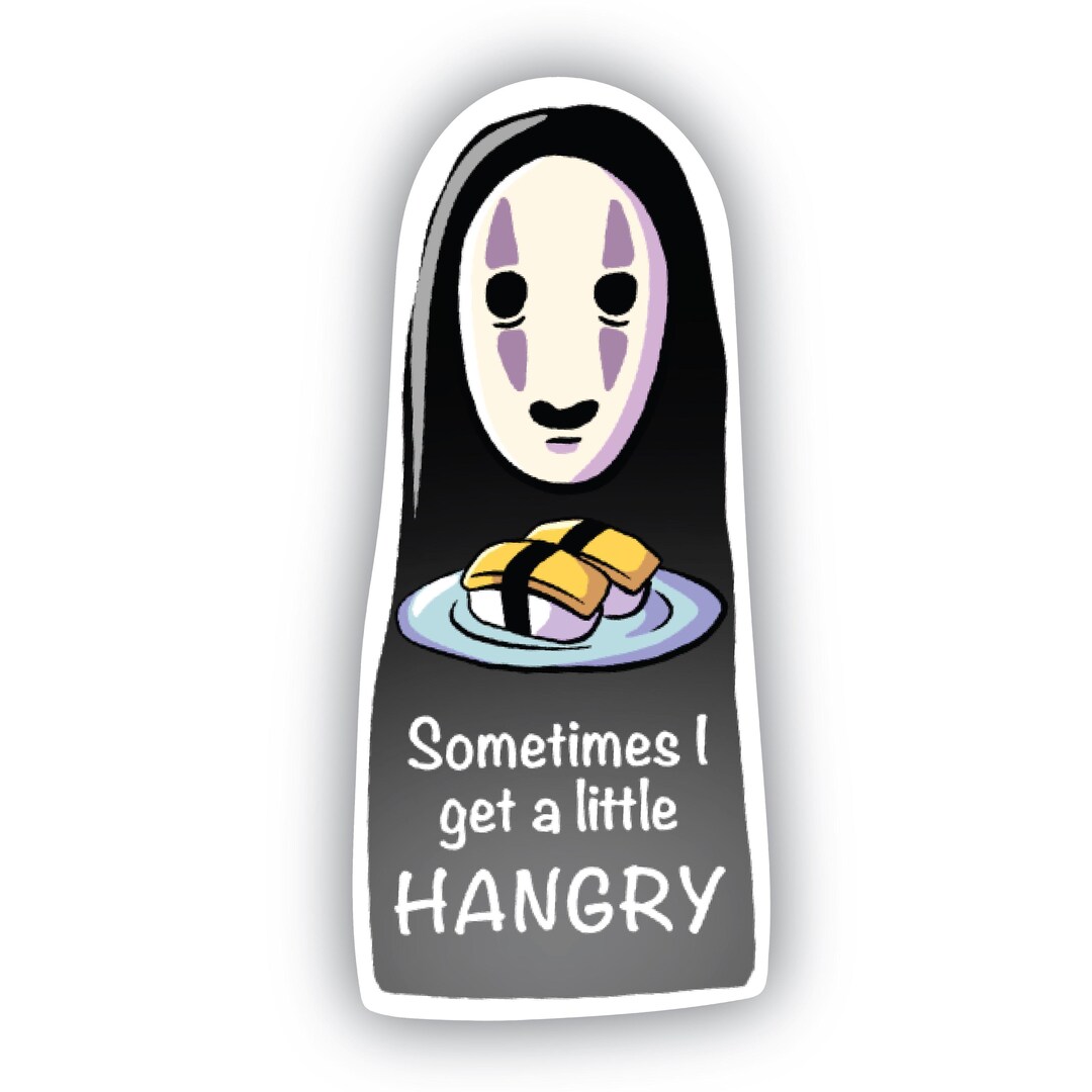 No Face Sticker | Spirited Away Vinyl Decal | Studio Ghibli Anime ...