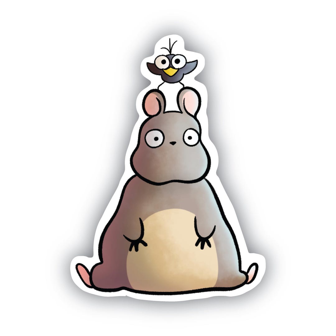 Bō Mouse and Yu-bird Sticker | Spirited Away Vinyl Decal | Studio ...