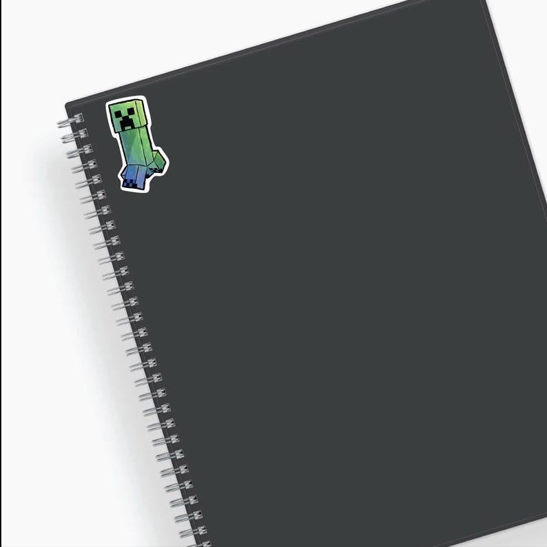 Minecraft Creeper Sticker – Creepy Green Block Vinyl Decal – Gaming ...