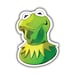 Scrunched Kermit Meme Sticker – Funny Frog Vinyl Decal – Muppets Face ...