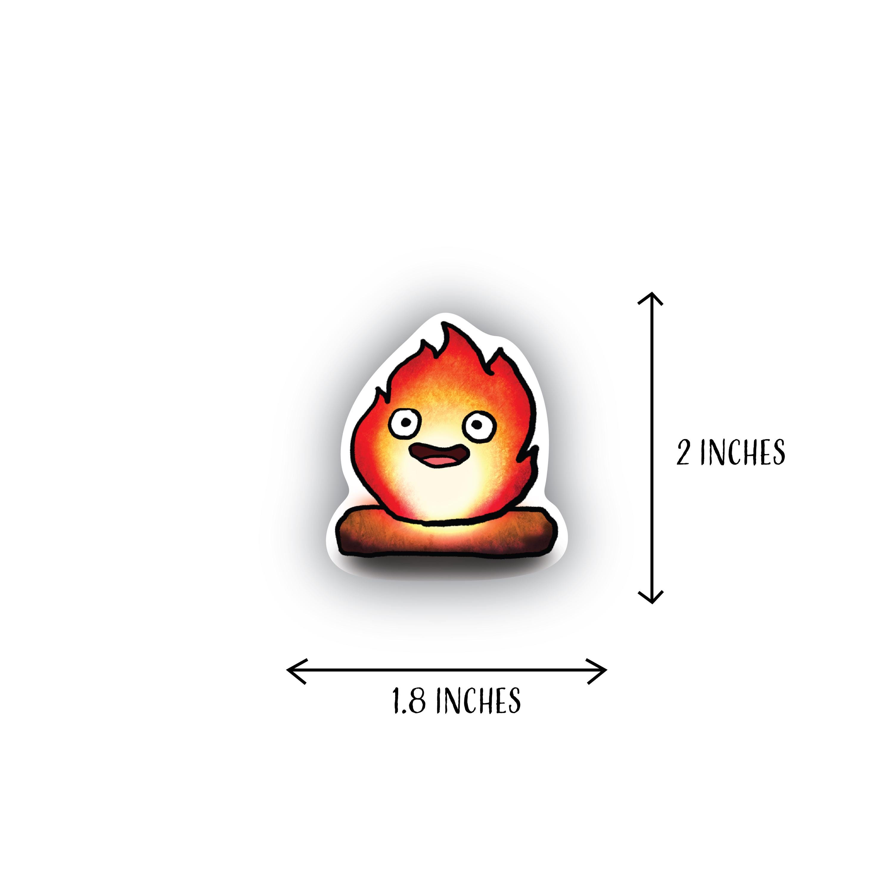 Calcifer Sticker | Cute Howl’s Moving Castle Vinyl Decal | Studio ...
