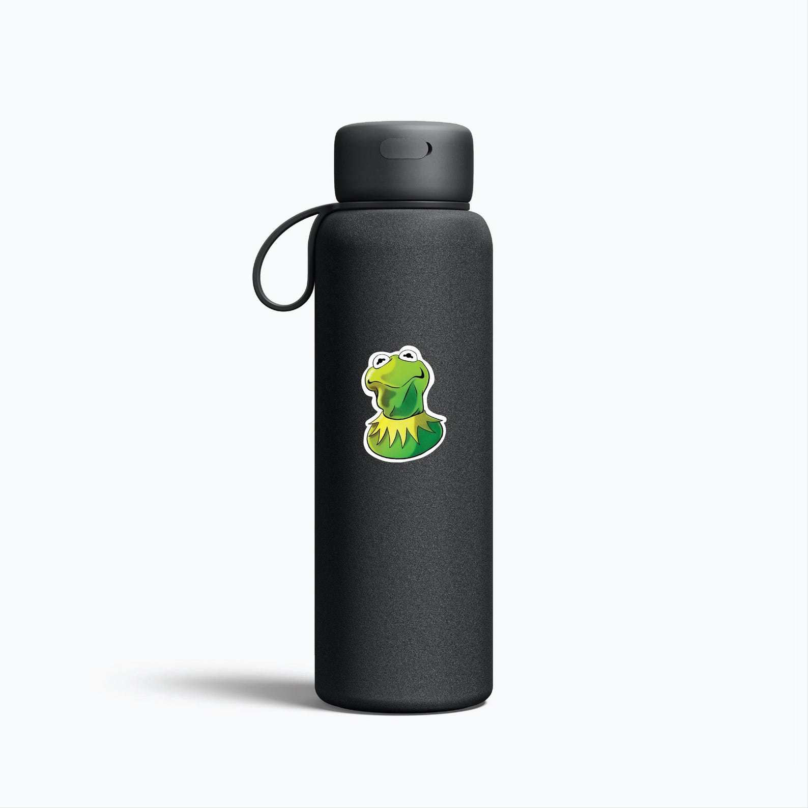 Scrunched Kermit Meme Sticker – Funny Frog Vinyl Decal – Muppets Face ...