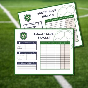 Printable Kids Soccer League, Match Log & Player Stats (PDF Download ...