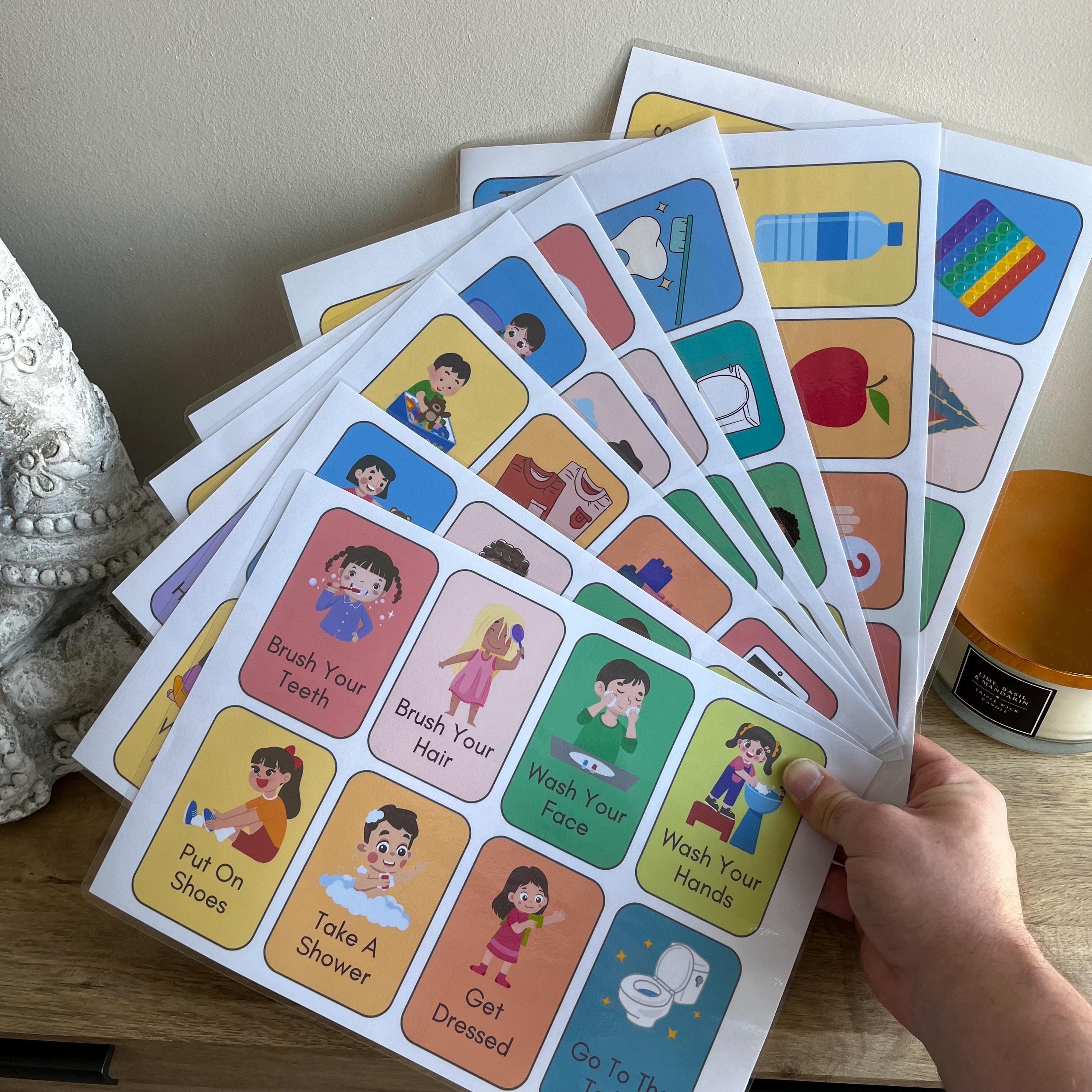 Visual Routine Cards for Kids: ADHD & Autism Sensory Support (PDF) - Etsy