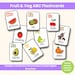 Printable ABC Flash Cards for Kids – Fruit & Veg Alphabet Cards A to Z ...