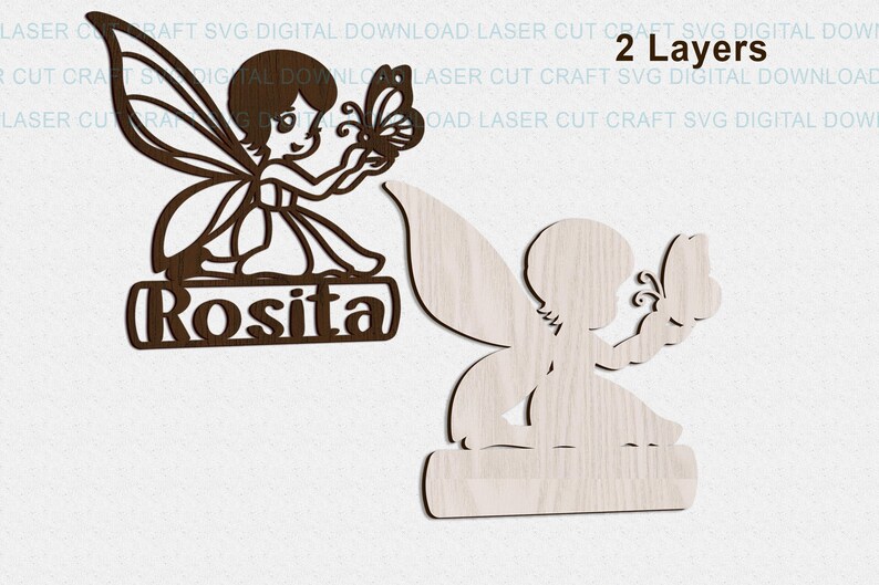 Fairy Tale Name Sign SVG Bundle: Laser Cut Template (digital Download ...