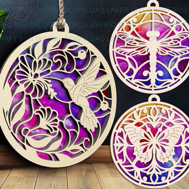 Butterfly Suncatcher Dxf - Etsy