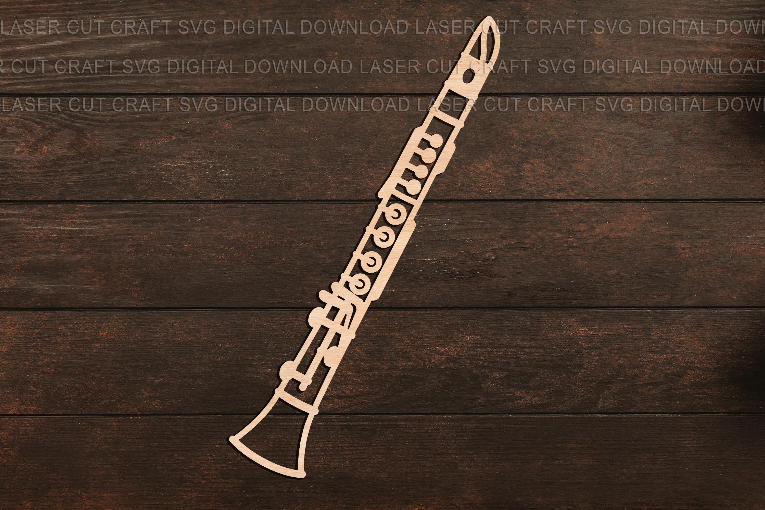 Clarinet SVG, Laser Cut Template, Music Teacher Gift (digital Download ...