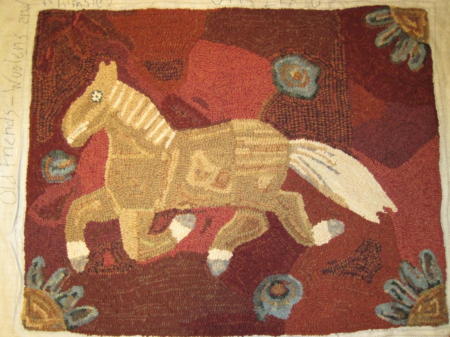 JR Primitive Hooked Rug Pattern — Old Friends Woolens