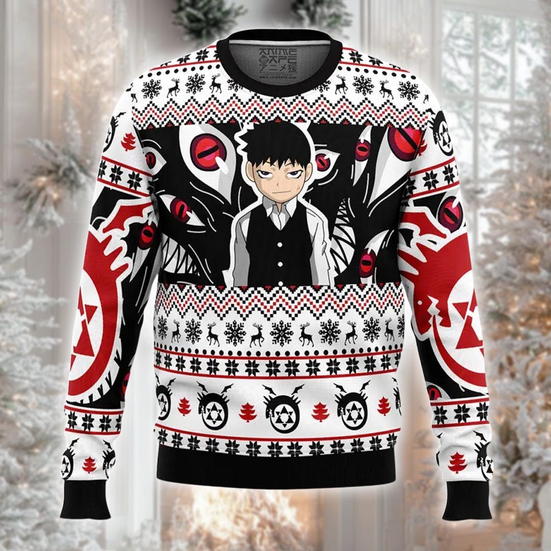 Anime Homunculus Christmas Sweater, Evil Eye Xmas Gift, Ouroboros ...