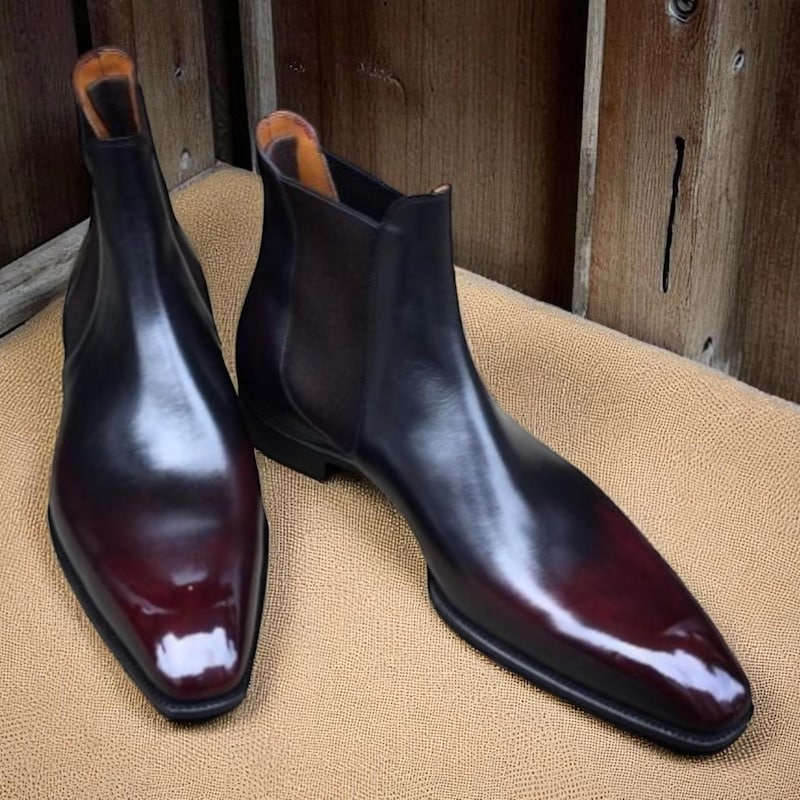 Leather Chukka Dark Brown - Etsy