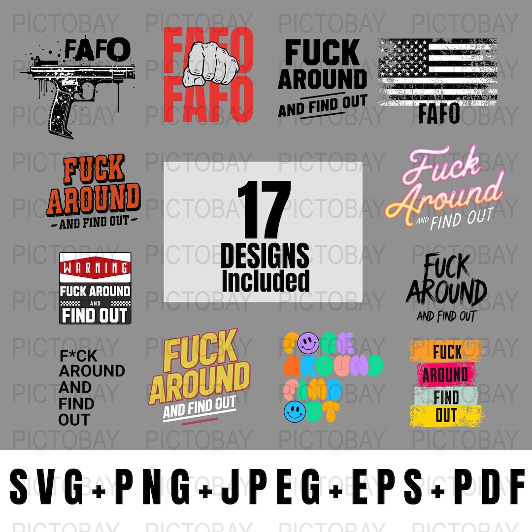 Fafo SVG File | Digital Download | Bold Typography | Instant Download ...