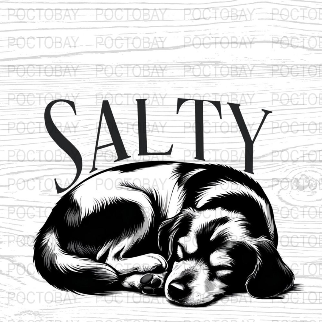 Stay Salty Dog SVG, Canine Clipart, Digital Download for Crafts, Summer ...