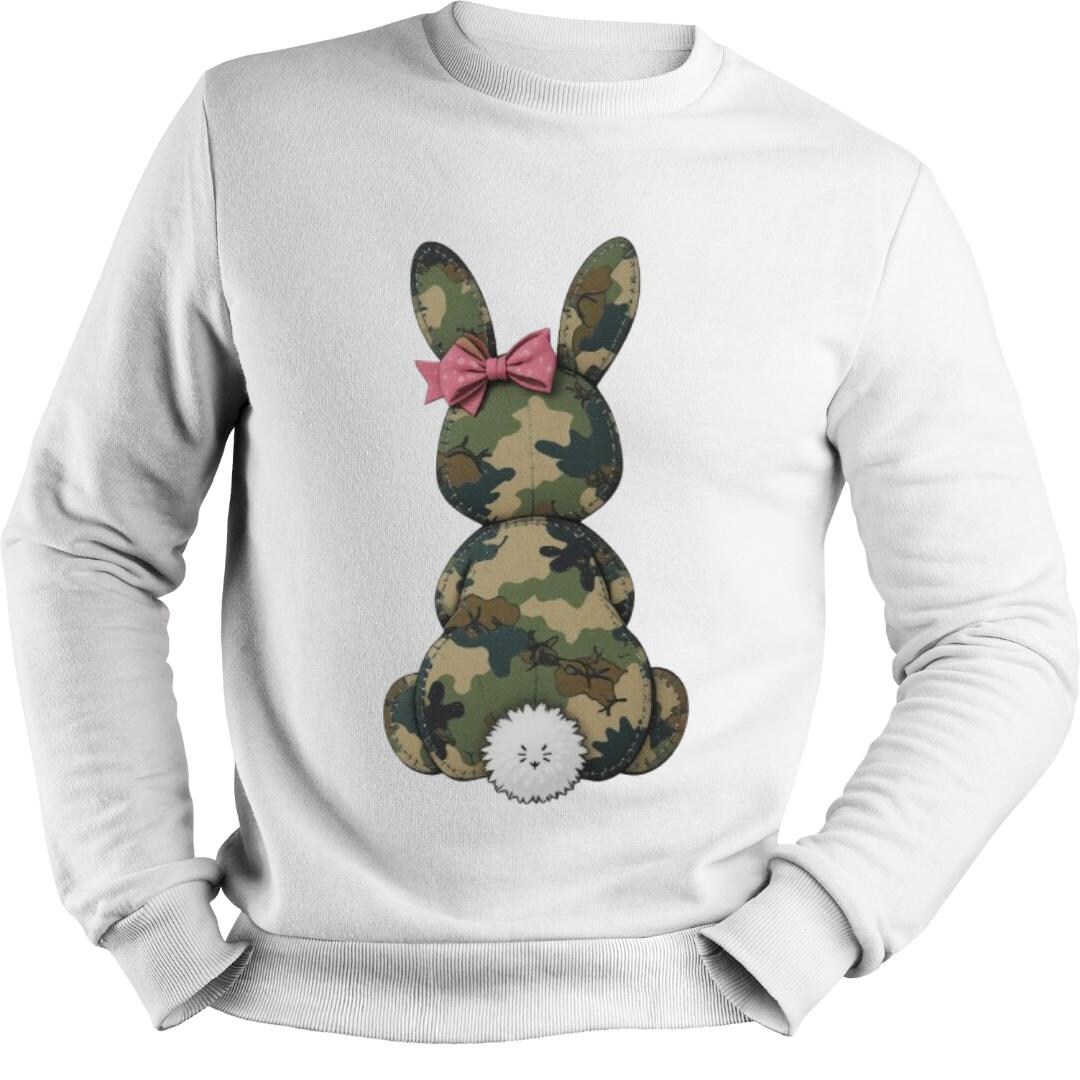 Egg Hunter Bunny SVG | Camo Easter Bunny Sublimation | Boy Bunny With ...