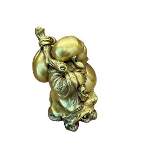 Laughing Buddha Statue - Solid Brass Maitreya Buddha for Good Luck ...