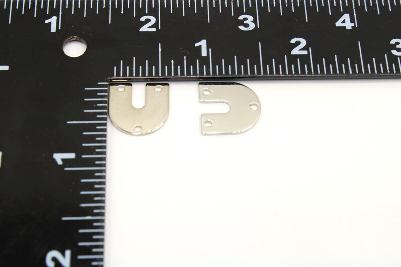2 Pcs Silver Plated Multi Hole U Shape Connector, Horseshoe Charm - Etsy